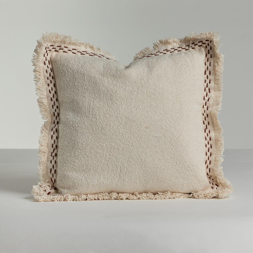 Harmony Square Cushion | Ivory | Textured Weave Fabric Design | 45 x 45cm