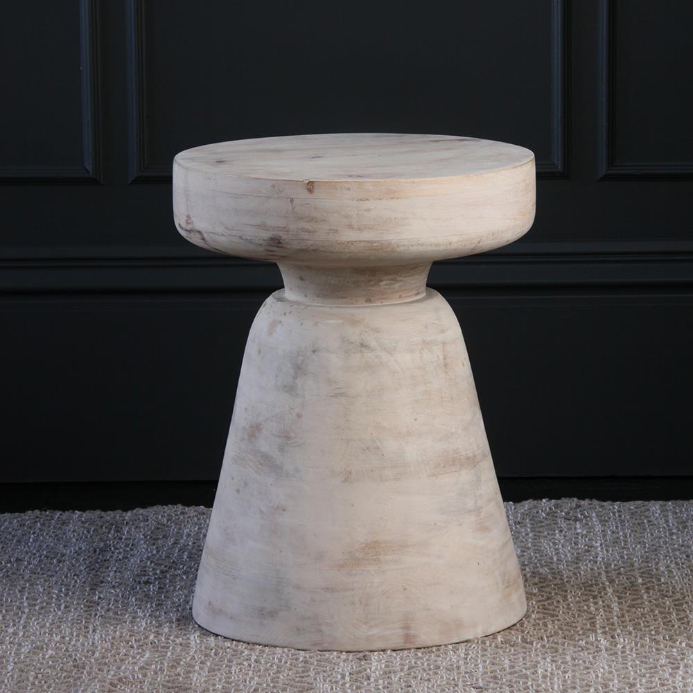Tilly Side Table | Mango Wood - Whitewash | Where Saints Go
